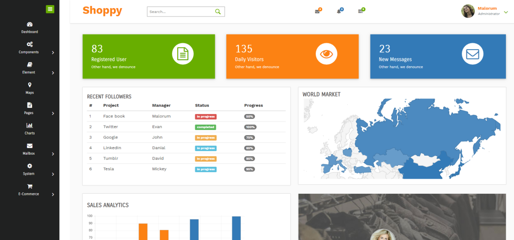 30+ Free Bootstrap admin templates for 2024 - bootstraplib