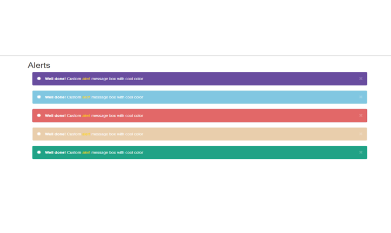 29 Bootstrap Alert Message To Use In Your Project