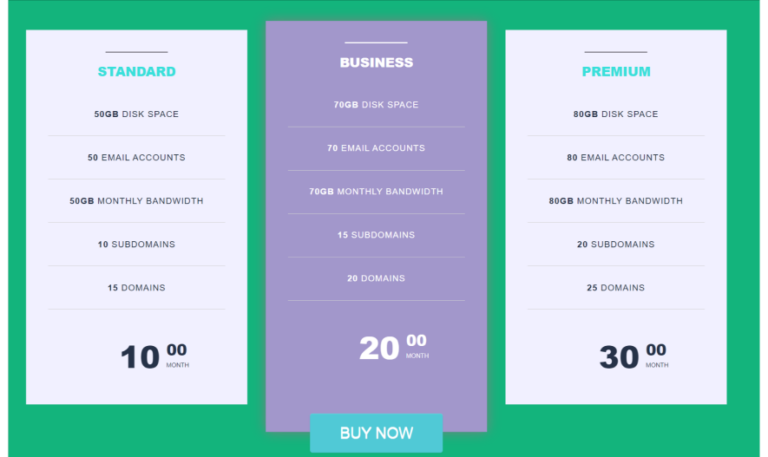 21+ Free Bootstrap Pricing Table Examples to Use in 2025
