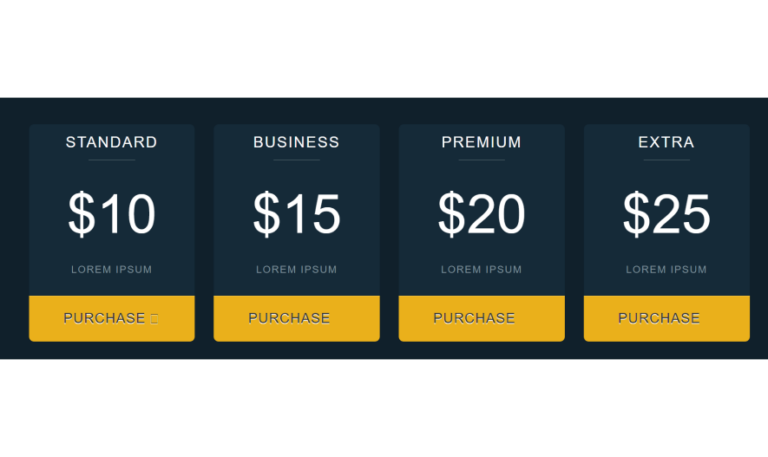 21+ Free Bootstrap Pricing Table Examples to Use in 2025